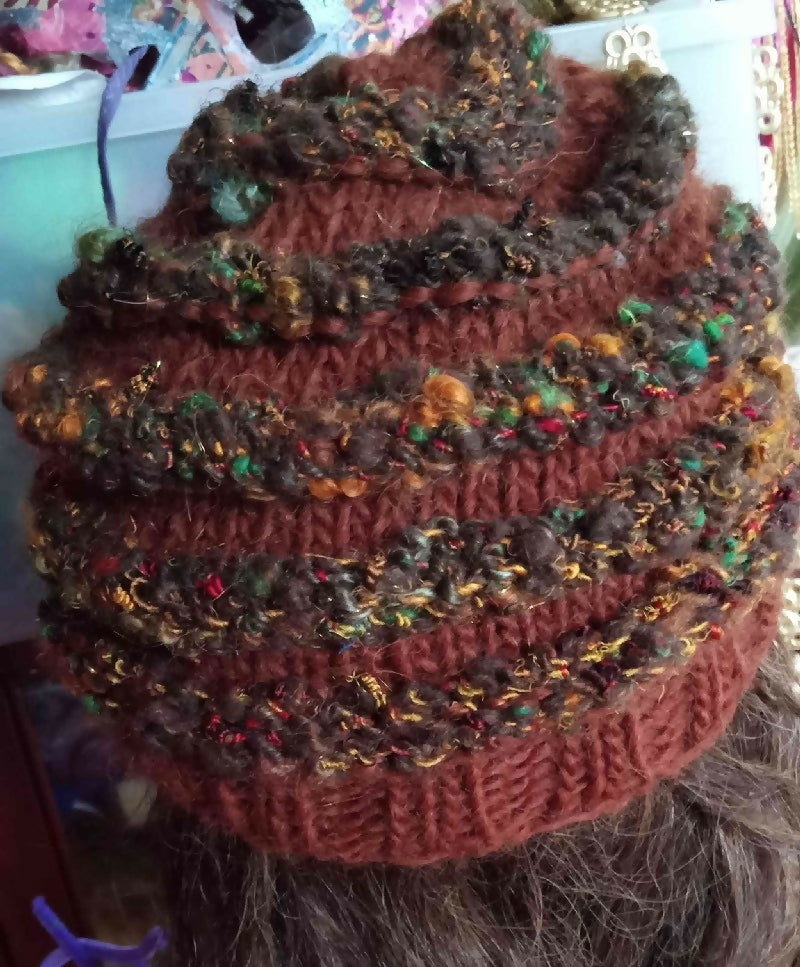handspun handknit wool bumpy ridges – Artisans Cooperative