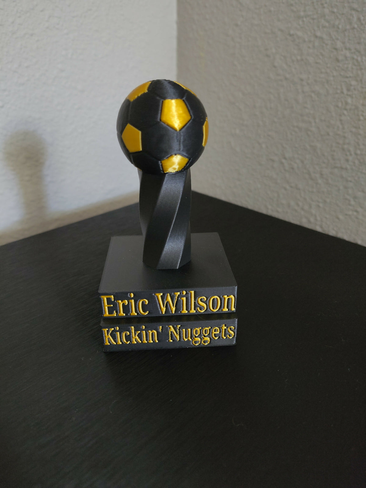 Custom Mini Soccer Trophy – Personalized Colors & Text (4.3 &n...