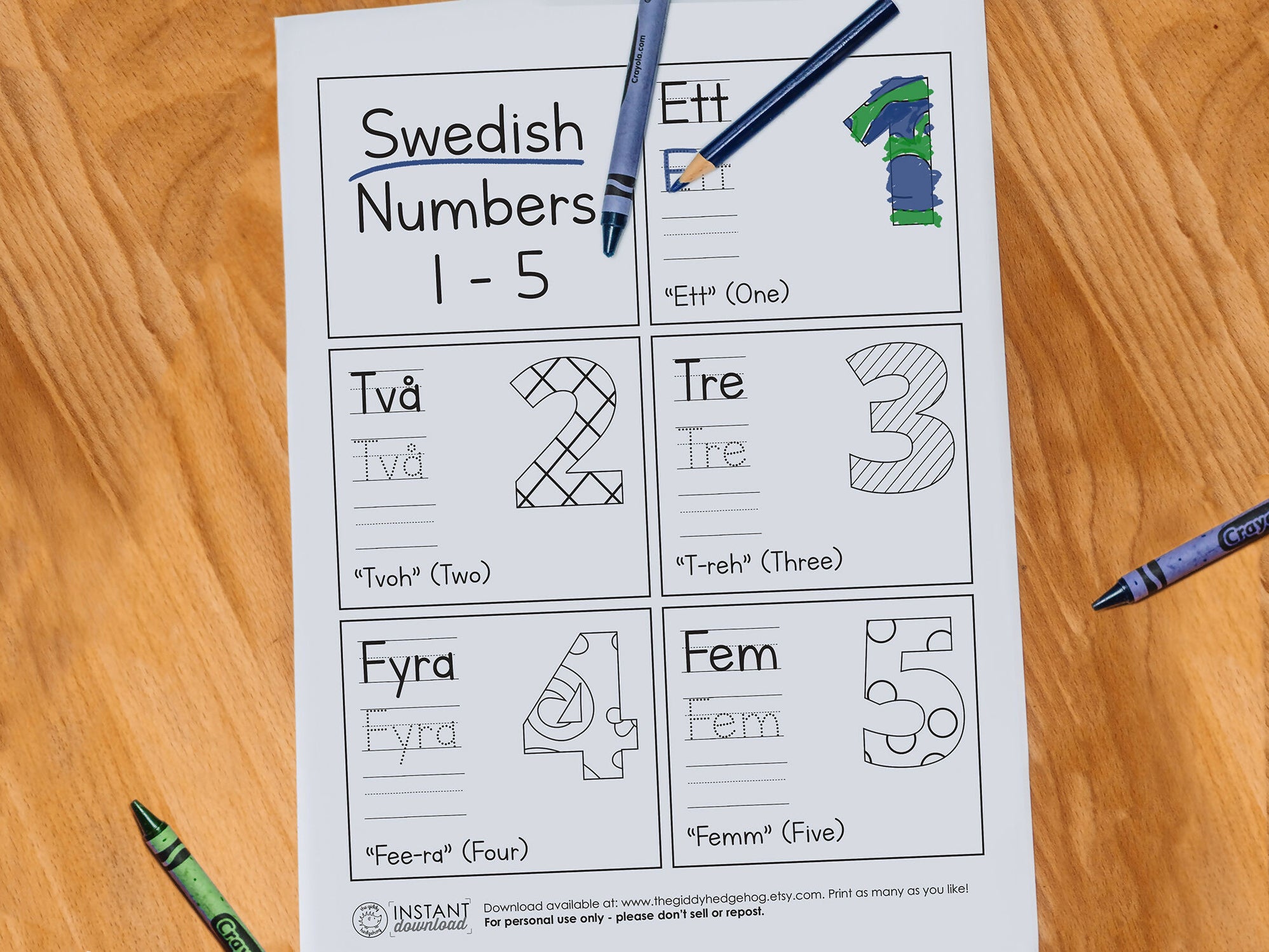 Printable Coloring Page, Sweden Coloring Page, Swedish Coloring, Te...