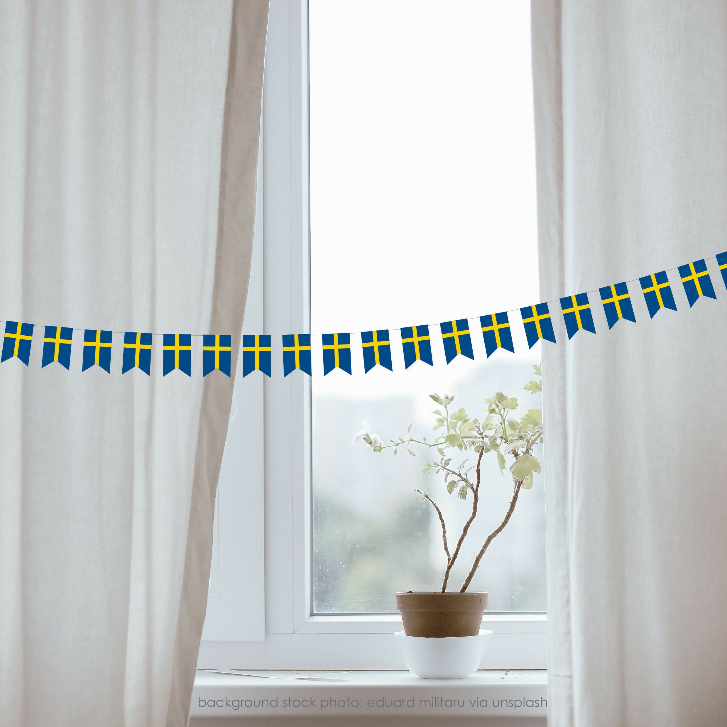 Swedish flag banner, Swedish Midsummer, Midsummer Party, Midsummer ...