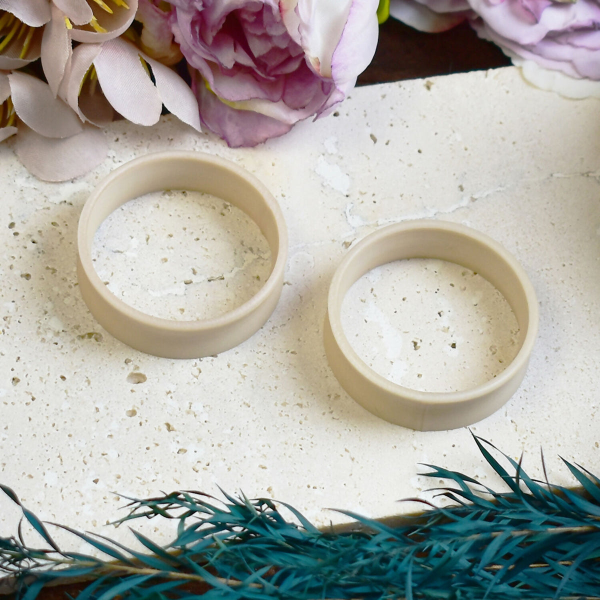 Ear Tunnels 10-100mm Bone White | Pair |Ultra Light Thin-wall Ear P...
