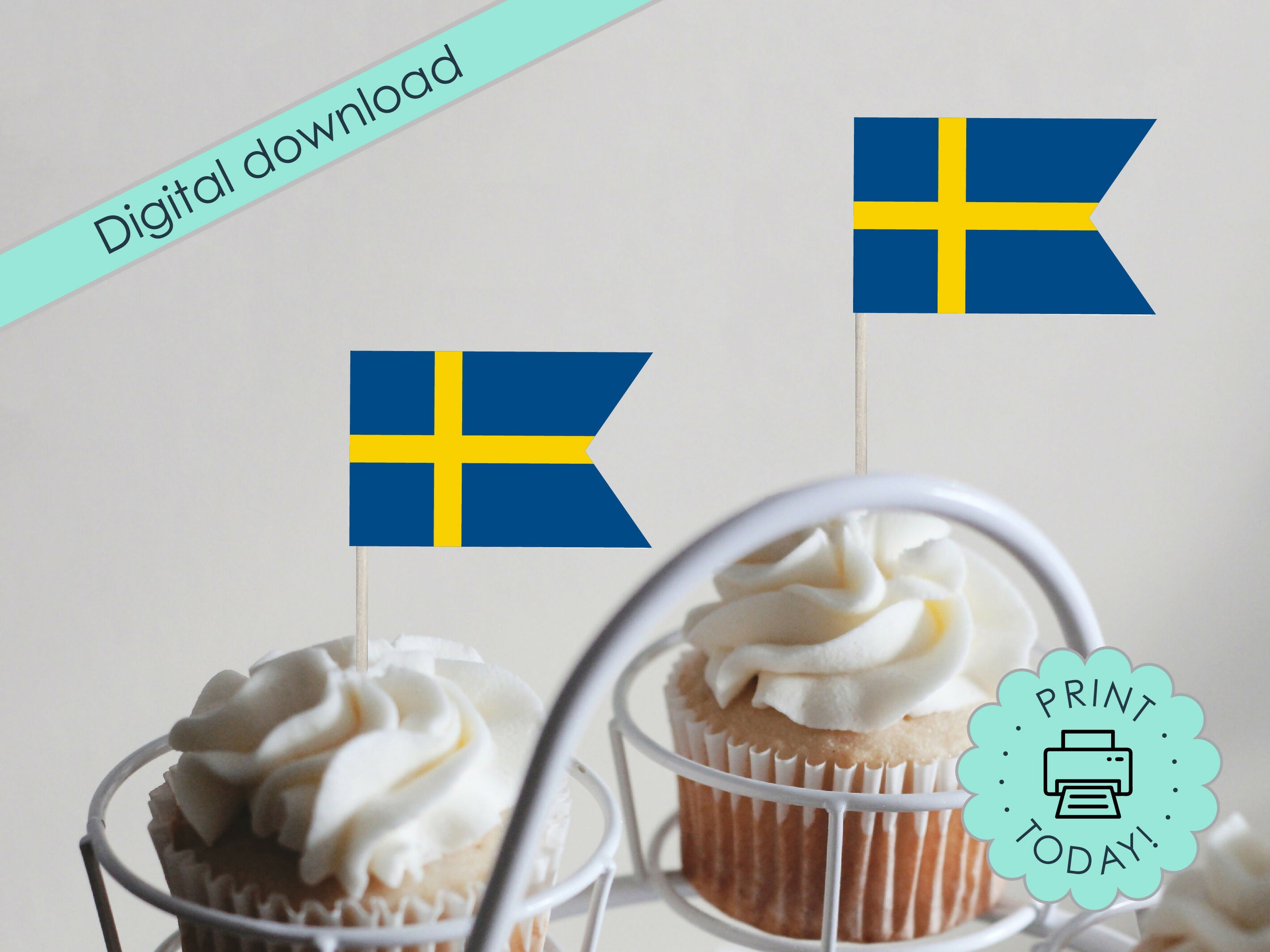 Swedish flag banner, Swedish Midsummer, Midsummer Party, Midsummer ...