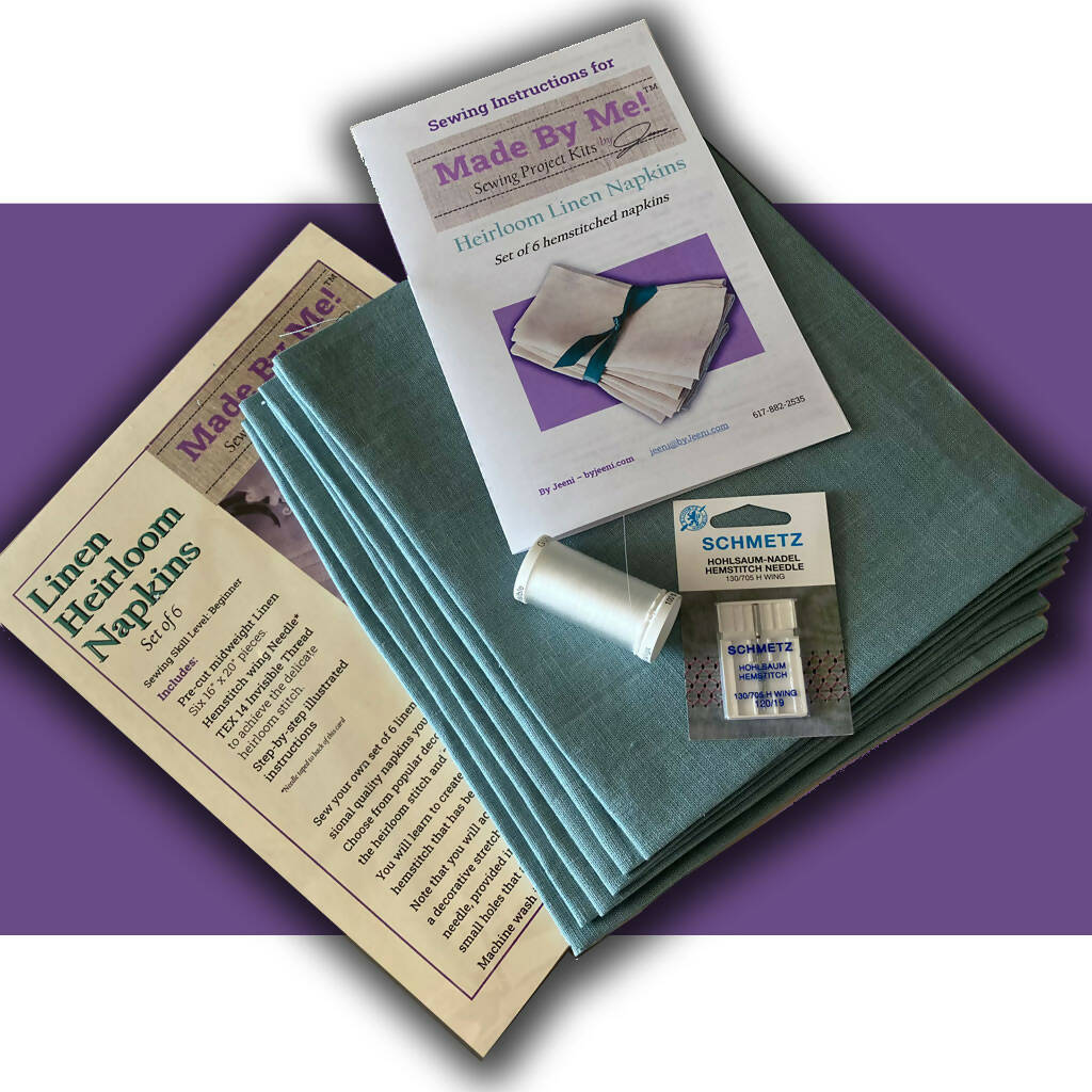 Hemstitch Linen Napkins Sewing Kit – Artisans Cooperative