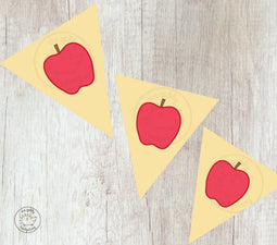 Apple photo prop, Apple first birthday, Teacher Banner, Teacher app...