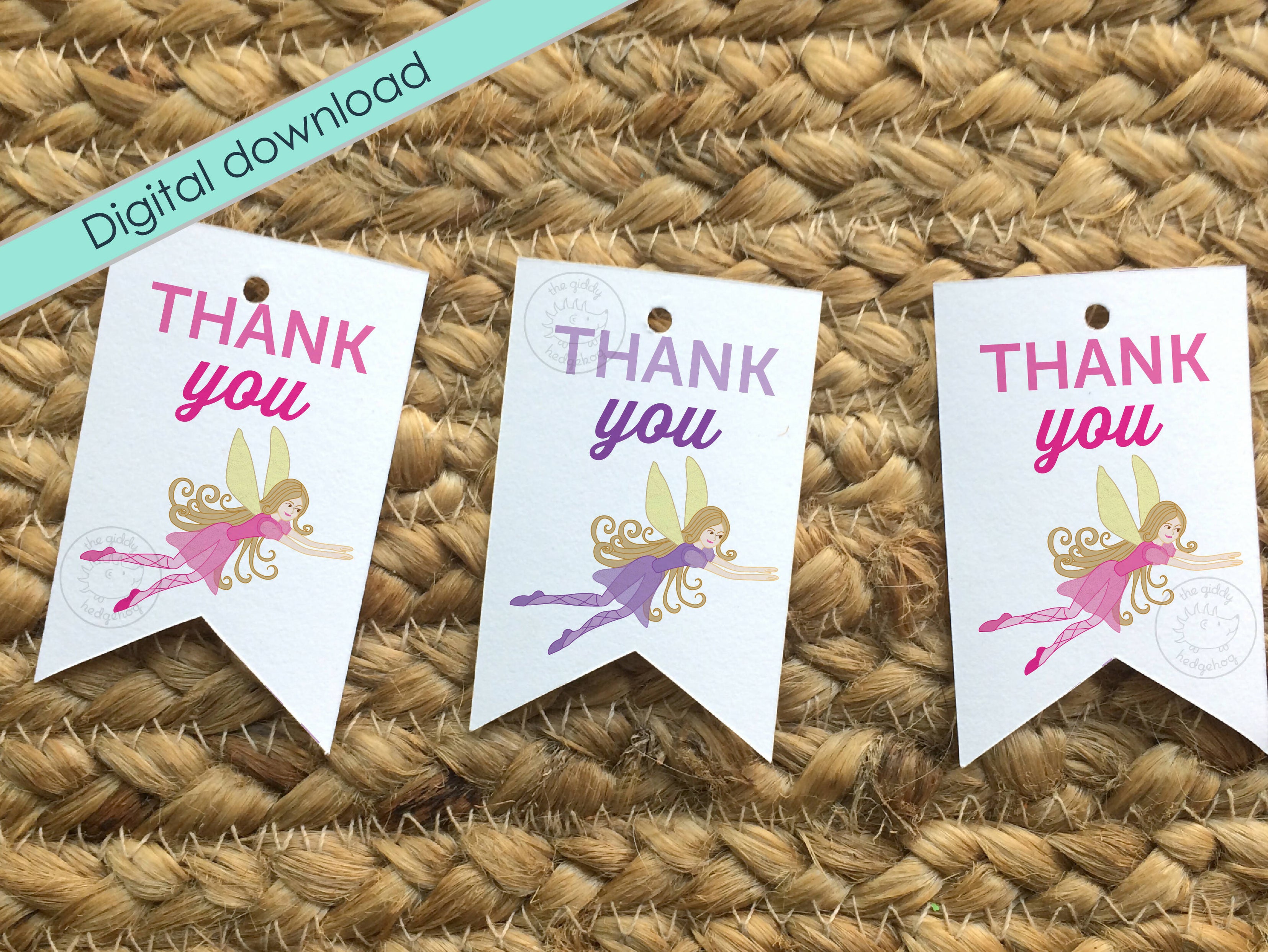 Fairy theme party, party favor tag, fairy party decorations, Fairy ...